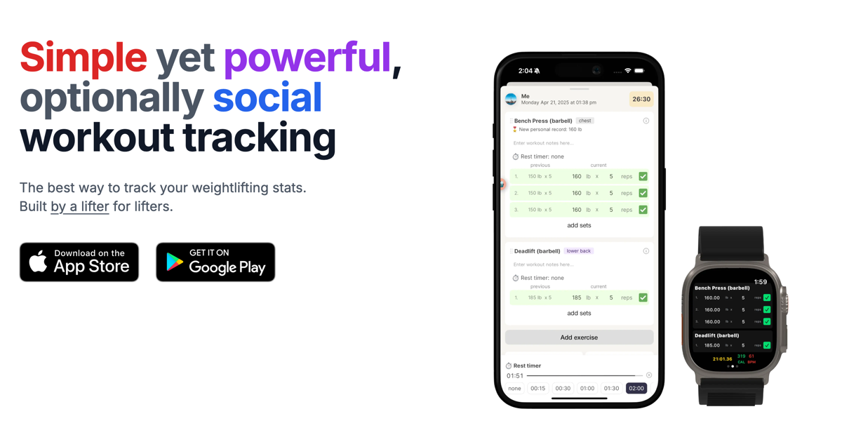 Titan: Simple yet Powerful, Optionally Social Workout Tracker